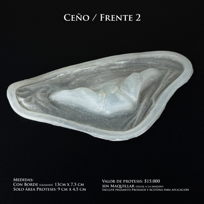 Prótesis de silicona / Encapsulado / Modelo Ceño _ Frente 2 – Arte Pierrot