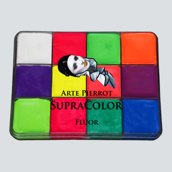 Arte Pierrot Paleta SupraColor 12 tonos «Flúor» 250 grs. (Marca Arte ...